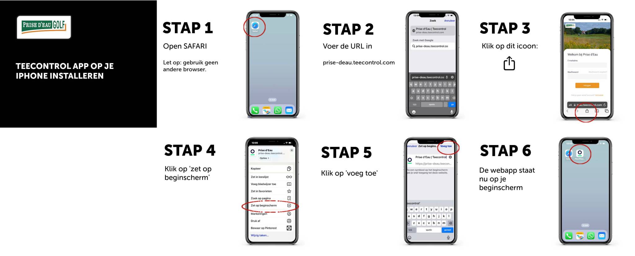 TeeControl - Prise d'Eau Golf